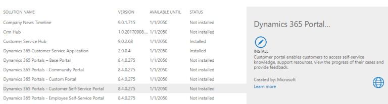 Dynamics 365 – Self-Service Customer Portal Initial Setup | SharePoint ...